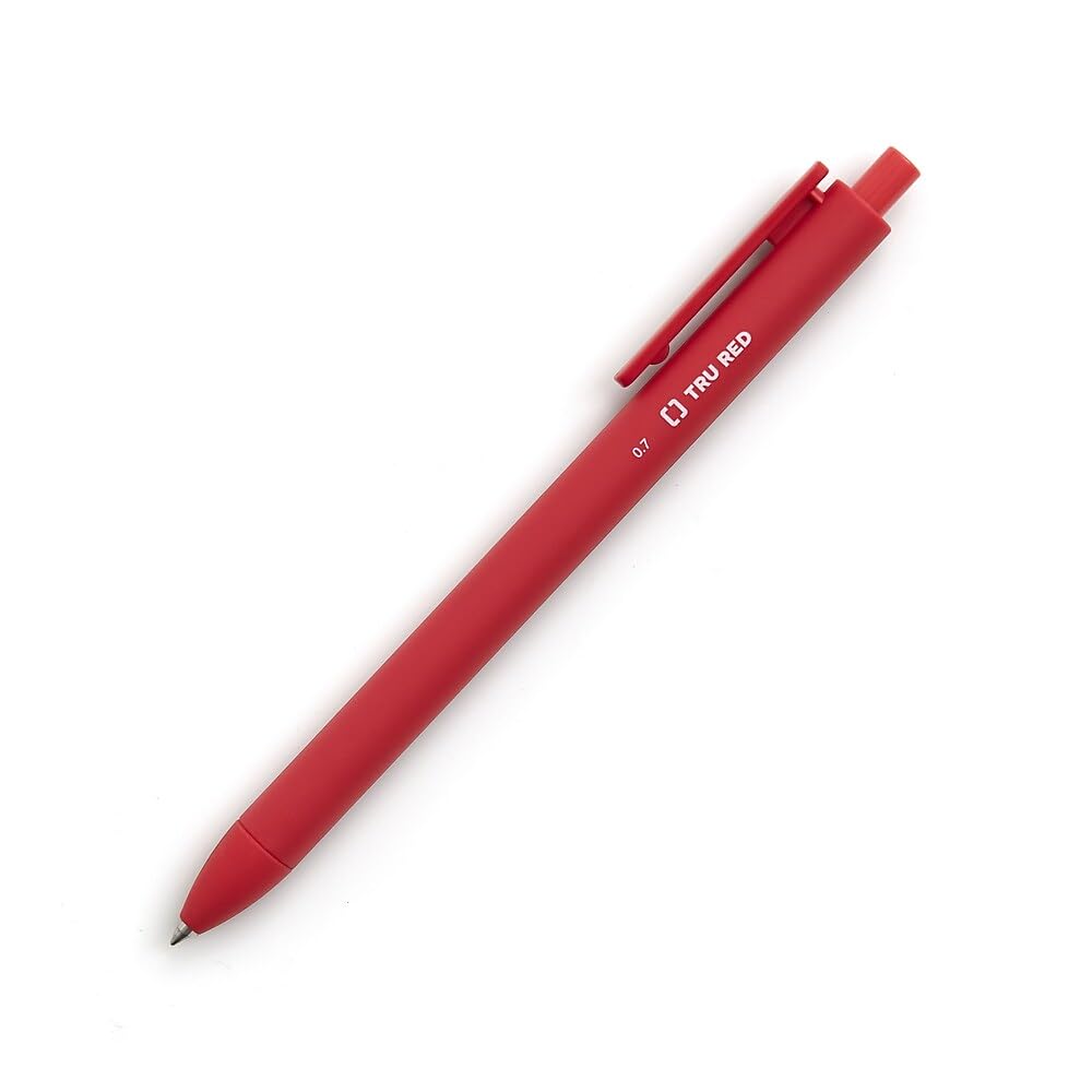 Amazon.com: TRU RED Retractable Quick Dry Gel Pens, Red, 0.7mm Medium ...