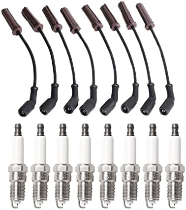 Amazon.com: LELEHOKA 41-962 Spark Plugs & 9748HH Wires, Park Plug and wire for Chevy 5.3L ...