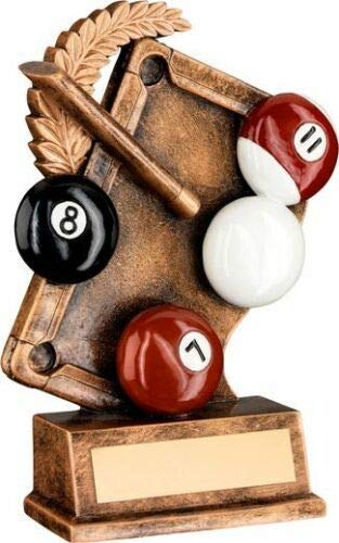 Buy County Engraving Gold Resin Pool Table and Ball Trophy Award ...