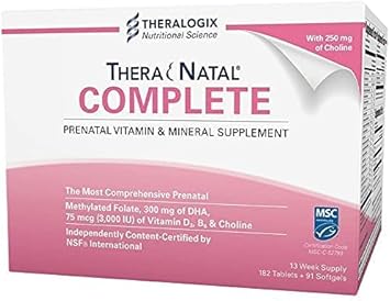 Amazon.com: Theralogix TheraNatal Complete Prenatal Vitamin Supplement ...
