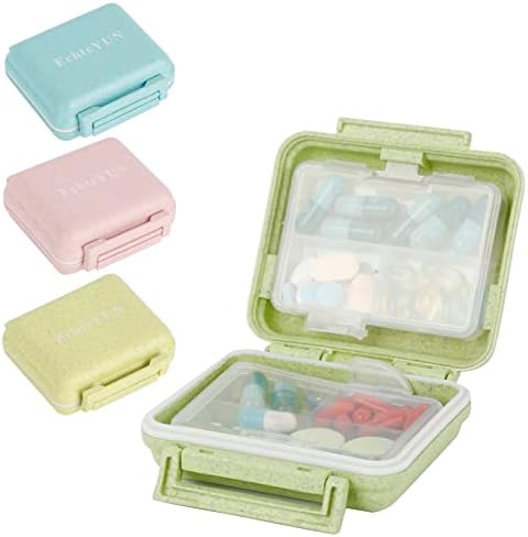 Amazon.com: EchteYUN Travel Pill Organizer - 6 Compartments Portable ...