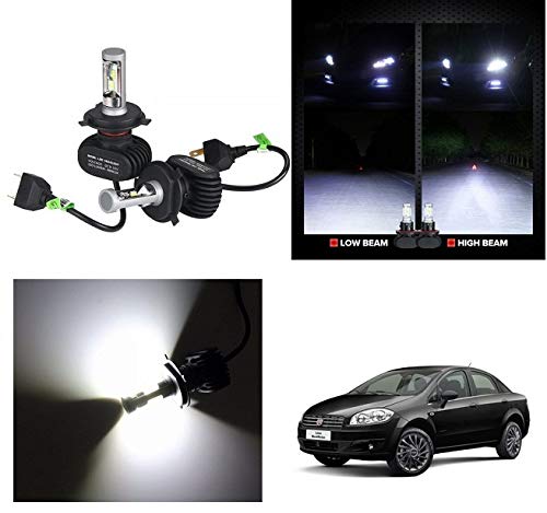 Neeb Traders Fiat Linea Car LED Headlights 2 Bulbs 8000LM IP65 ...
