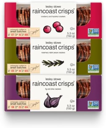 Amazon.com: Lesley Stowe Raincoast Crisps Variety Pack - 1 Hazelnut ...