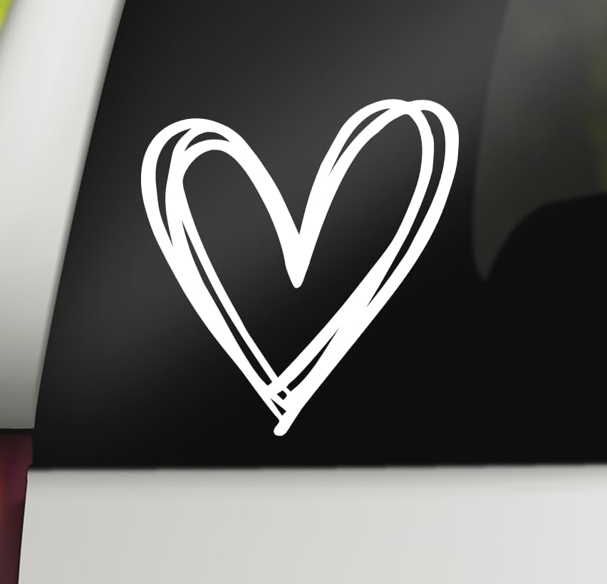Amazon.com: Hearts Sticker Decal Notebook Car Laptop 4" x 3" (Raspberry ...