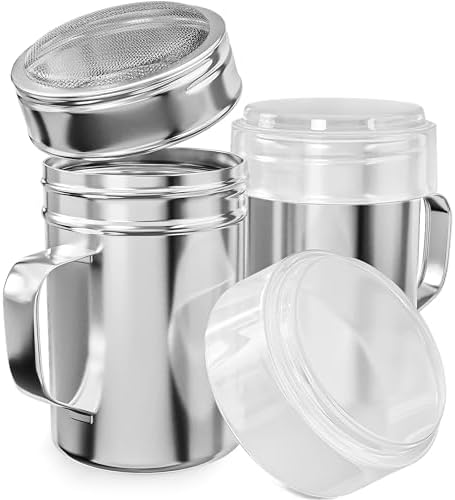 Amazon.com: AIFUDA Large Size Powdered Sugar Shaker Duster with Handle ...