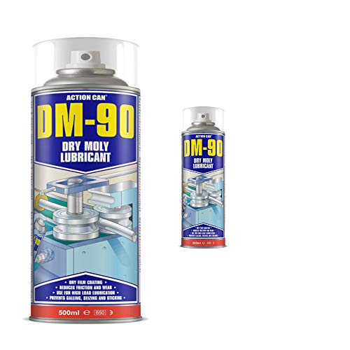 (PACK OF 2) Action Can DM-90 Dry Molybdenum Disulphide Lubricant Dry ...