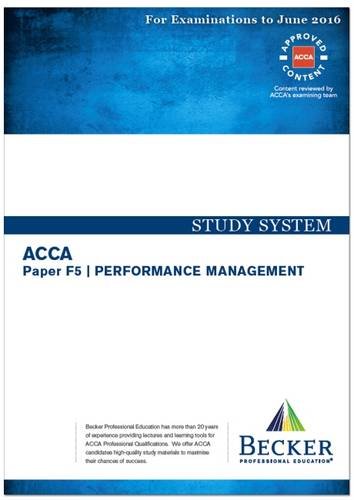 Amazon | ACCA - F5 Performance Management (for Exams Up to June 2016 ...