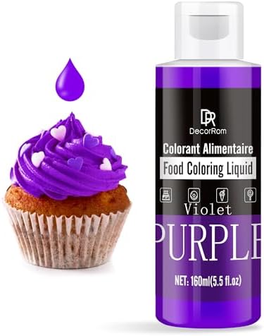 Amazon.com : Purple Food Coloring Liquid - Vibrant Liquid Icing Food ...