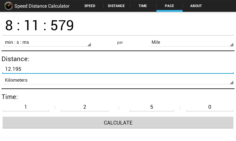Speed Distance Time Calculator:Amazon.de:Appstore for Android