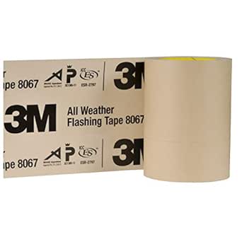 3M All Weather Flashing Tape 8067 Tan, 6 in x 75 ft Slit Liner (Pack of ...