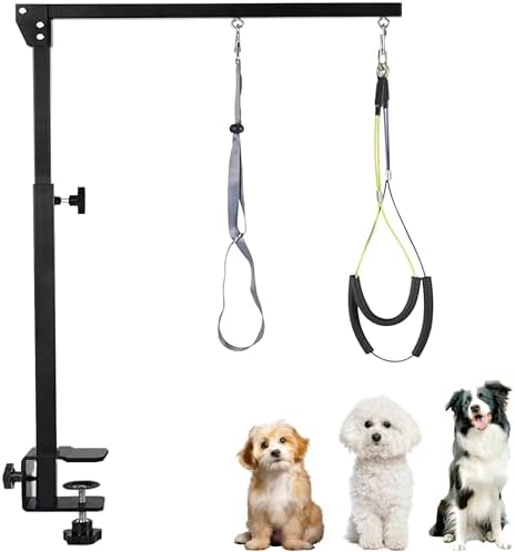 Amazon.com : Dog Grooming Arm with Metal Clamp - Adjustable Portable ...