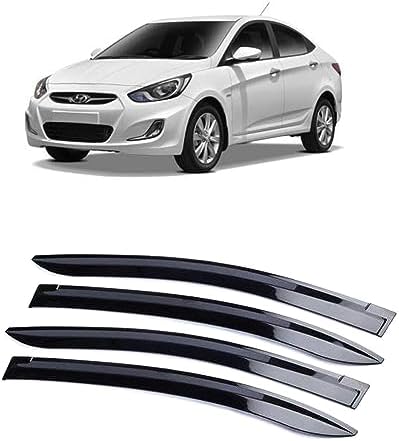 JECKONFY - Car Window Rain Door Visor Compatible with Hyundai Verna ...