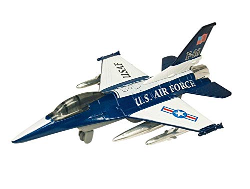 IndusBay® 7.6 Inches Diecast Alloy Metal F-16 Army Fighter Plane 4th ...