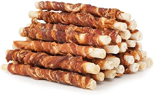 Amazon.com : MON2SUN Dog Treats, Triple Flavor Jerky Twist Sticks, 5-7 ...