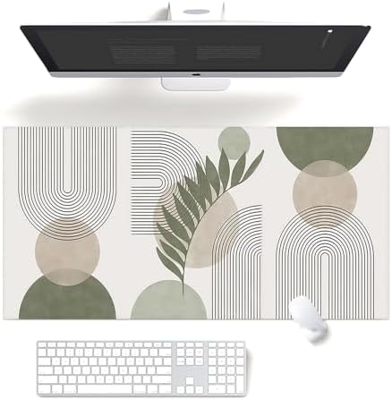 Amazon.com: Boho Sage Green Mouse Pad,Mid Century Abstract Computer ...