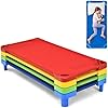 Amazon.com: KOTEK Toddler Naptime Cot, Stackable Daycare Sleeping Cot ...
