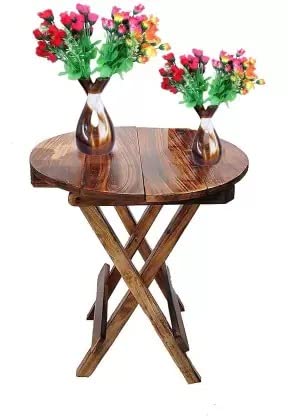 Anaya Afroz Wooden Folding Coffee Table with Vintage Finish Ideal for ...
