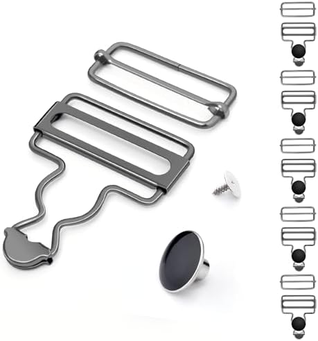 Amazon.com: 6 Sets Metal Overalls Buckles, 1-1/2" Overall Replacement ...