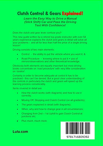 Snapklik.com : Clutch Control & Gears Explained: Learn The Easy Way To Drive A Manual (Stick ...