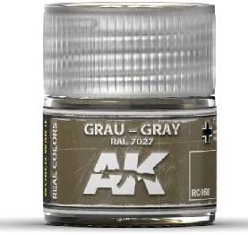 Amazon.com: Real Colors: Grey RAL7027 Acrylic Lacquer Paint 10ml Bottle ...
