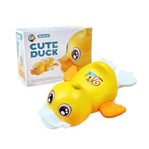 Buy FunBlast Cute Duck Toy with Flashing Lights and Music, B/O 360 ...