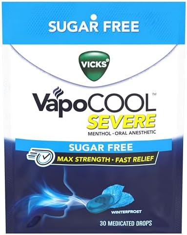 Amazon.com: Vicks VapoCool Severe Sugar Free, Medicated Sore Throat ...