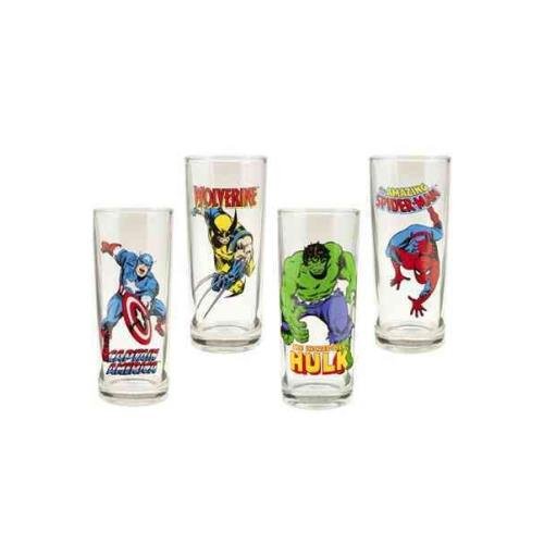 Marvel Comics 4 PC. 16 Oz Glass Set : Amazon.in: Books