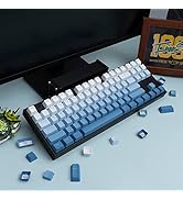 Amazon.com: mintcaps PBT Doubleshot Keycaps 134 Keys Gradient Green ...