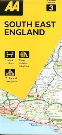 Road Map South East England (AA Road Map Series 3) (AA Road Map Britain ...