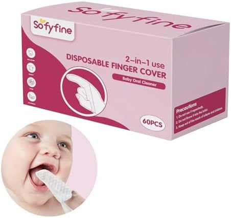 Amazon.com : SOFYFINE 60 Counts Baby Tongue Cleaner and Oral Teeth ...