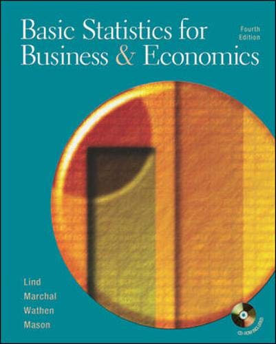 Basic Statistics for Business and Economics with Student CD-ROM: Lind, Douglas A., Lind, Douglas ...