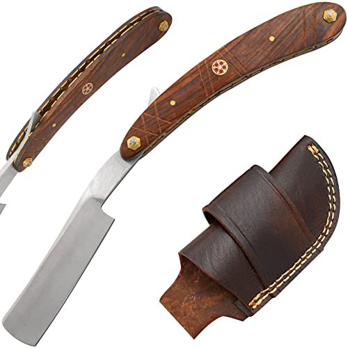 Amazon.com: Old Ram Straight Razor | Straight Edge-Razor Red Wood ...