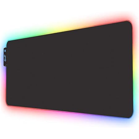 SPEED RGB Gaming Mouse Pad, Soft Glowing 14 LED Modes, Gaming Desk ...