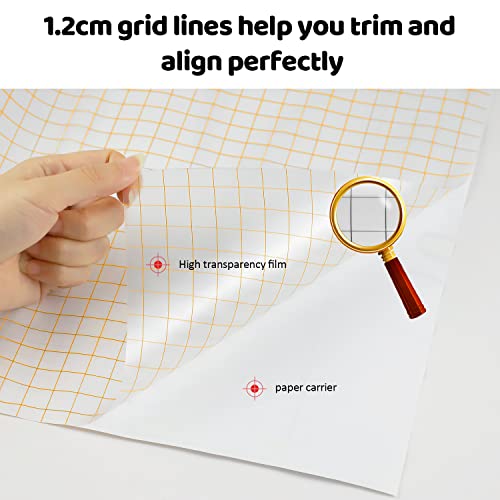 Juspota Transfer Film Plotter for Vinyl 30.5 x 500 cm, Transfer Film Plotter Transfer Tape with ...