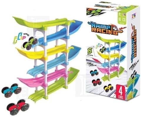Buy AP KIDS TOYS Racer Ramp Racing Toy with 4 Cars, 6 Ramps and Racer ...