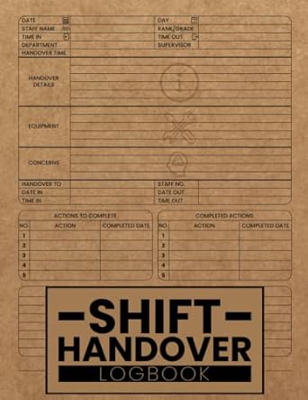 Shift Handover Logbook: Shift Communication | Work Shift Management ...