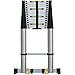7cm Extra Wide Pedal Telescoping Step Ladder, 4m/5m/6m/7m/8m Tallest ...