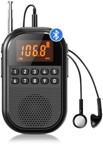 Amazon.com: Pocket AM FM Radio:1100mAh Rechargeable Radio Supports ...