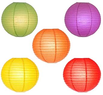 Blooms Mall Hanging Lantern Rice Paper Ball Lamp Garden Hanging Ball ...