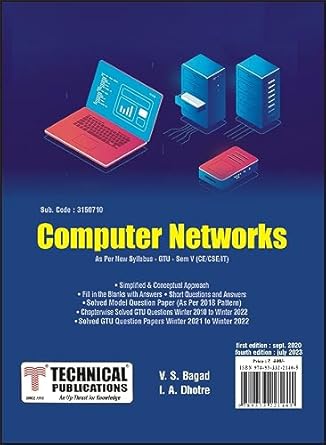 Computer Networks for GTU 18 Course (V - Comp./IT - 3150710) : Vilas S. Bagad ,Iresh A. Dhotre ...