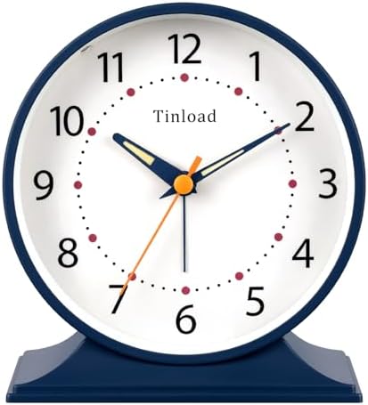 Amazon.com: Tinload 4.5" Antique Retro Analog Alarm Clock, Small Silent ...