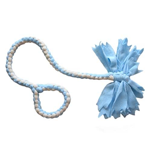 Amazon.com: Baba&Nana Braided Fleece Dog Tug Toy, Assorted Colors Dog ...