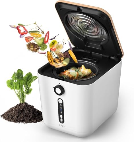 iDOO Compost Bin, Electric Composter for Kitchen Countertop, 3L Smart ...