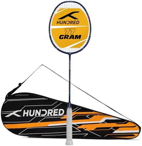 Buy HUNDRED Viper 900 Carbon Fibre Strung Badminton Racket with Full ...