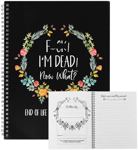 Amazon.com : Funny I'M Dead End Of Life Planner, I'M Dead Now What Book ...