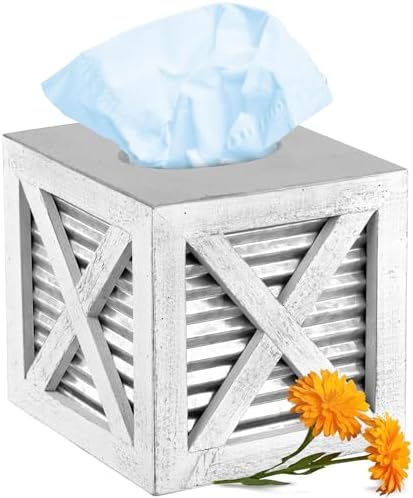 Amazon.com: Autumn Alley Square Rustic Tissue Box Cover - Industrial ...