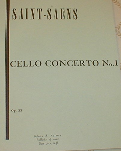 Amazon.com: Saint-Saens Cello Concerto No.1 Op.33 Full Score: Saint ...