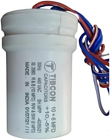 SPARESKART Capacitor for Semi Automatic Washing Machine 10+5 MFD for ...