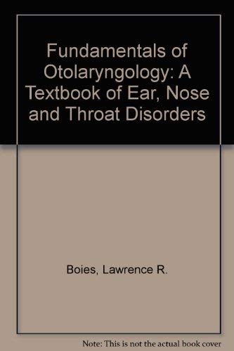 Buy Fundamentals of Otolaryngology: A Textbook of Ear, Nose and Throat ...