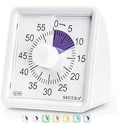 Amazon.com: Secura 60-Minute Visual Timer, Silent Study Timer for Kids ...